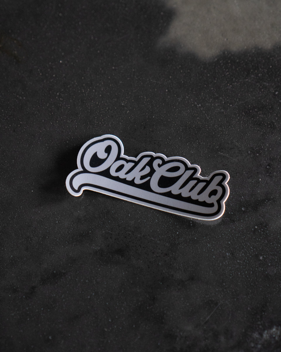Oak Club Script Sticker – Oak Club Mfg